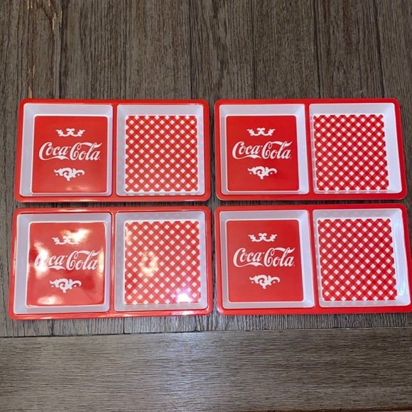 Coca Cola | Kitchen | 4 Cocacola Trays | Poshmark